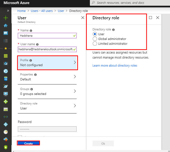 Azure Active Directory User/Group And Azure SQL Database